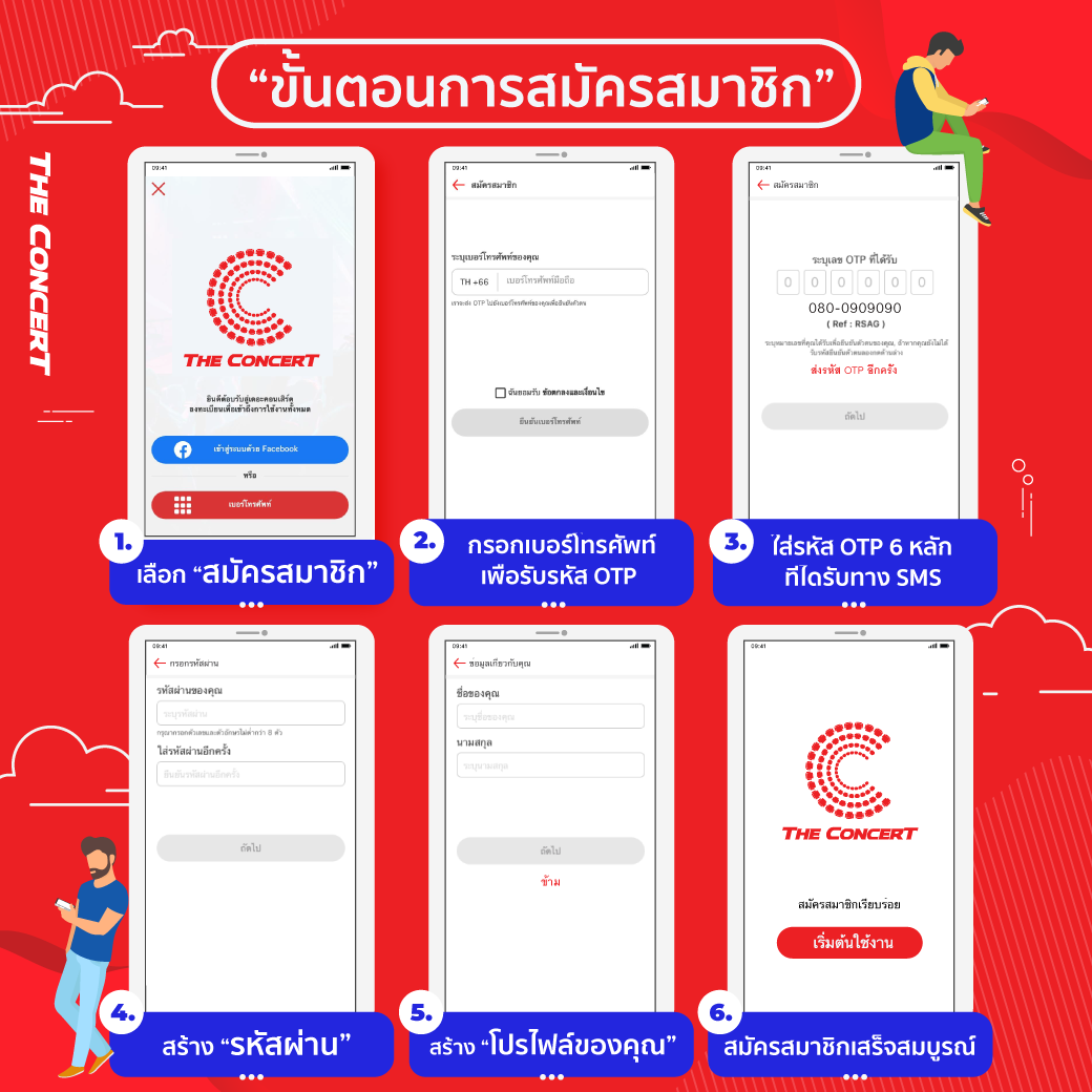 The Concert App ใช้งานง่ายทุกขั้นตอน
