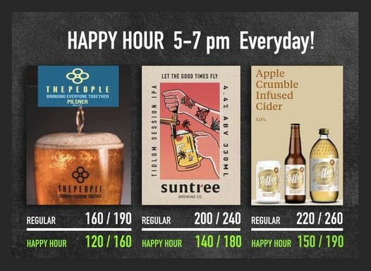 HAPPY HOUR IS BACK!!