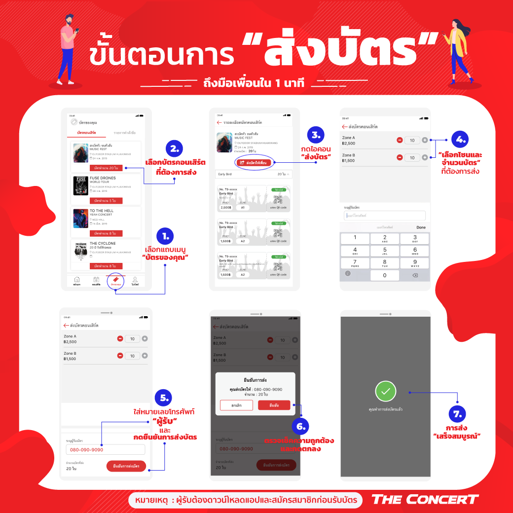 The Concert App ใช้งานง่ายทุกขั้นตอน