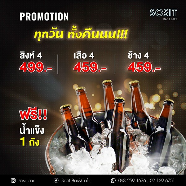 Promotion Beer ทุกวัน ทั้งคืน
